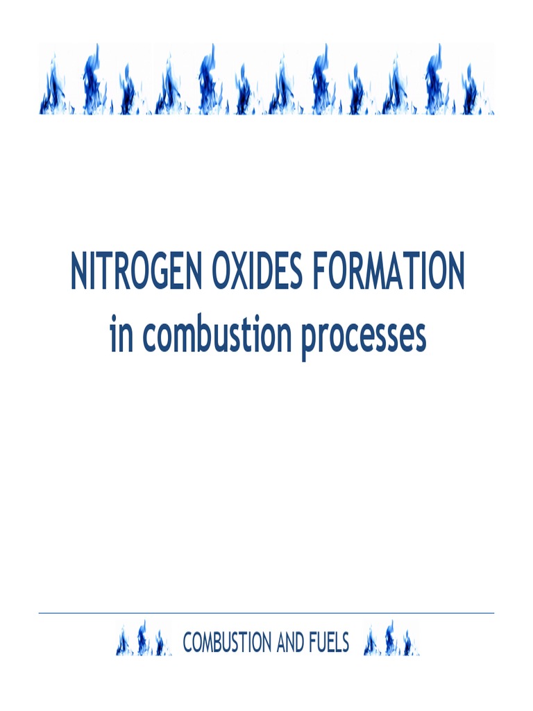 NOx Formation | N Ox | Nitrogen Dioxide