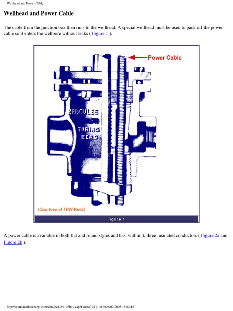 Wellhead and Power Cable | PDF | Cable | Electrical Conductor