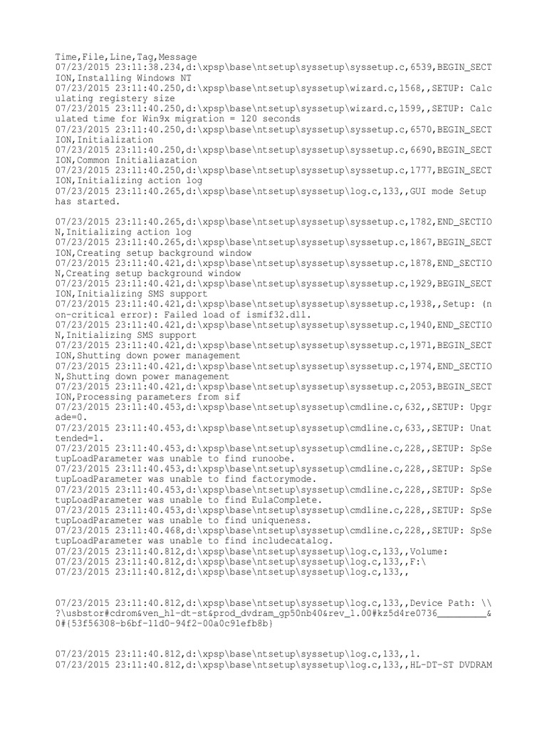Setup Log | PDF | Computing Platforms | X86 Architecture