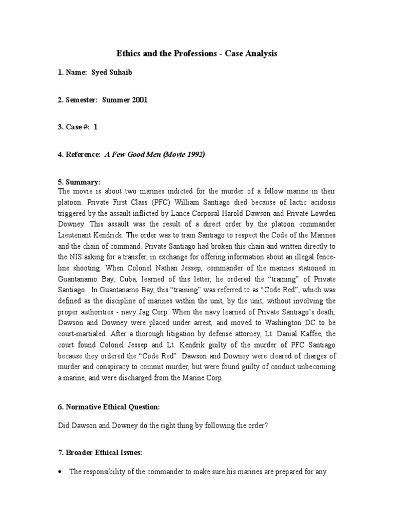 A Few Good Men | PDF | Government | Social Institutions