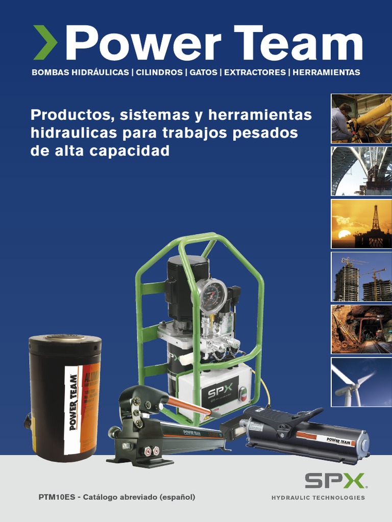 Catalogo Power Team | Bomba | Máquinas