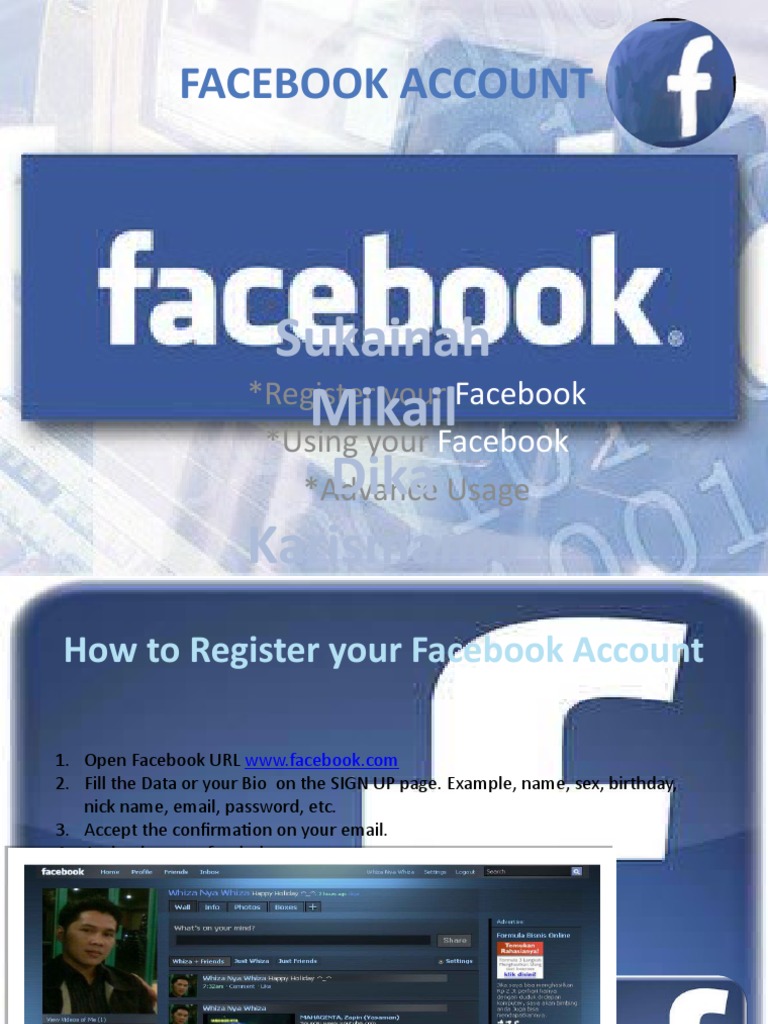 Facebook Account Setup and Usage Guide | PDF | Career & Growth | Social ...