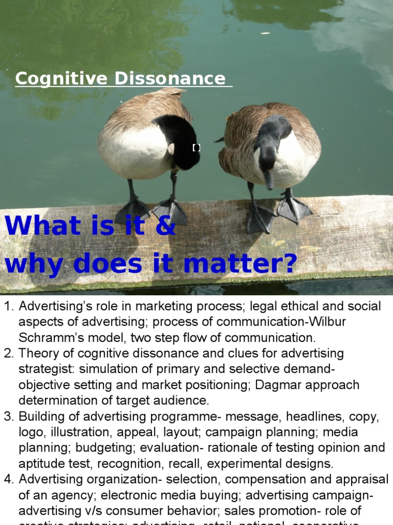 Cognitive Dissonance | Advertising | Brand