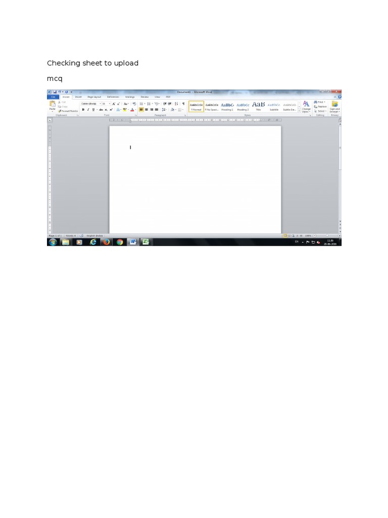Quality Control Checklist for Uploading Multiple Choice Question ...