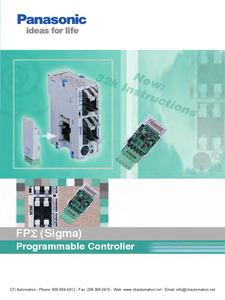 Aromat NAIS PLC FP Sigma PDF | PDF | Programmable Logic Controller ...
