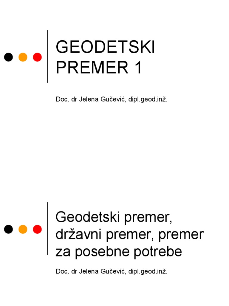 11 Geodetski Premer | PDF