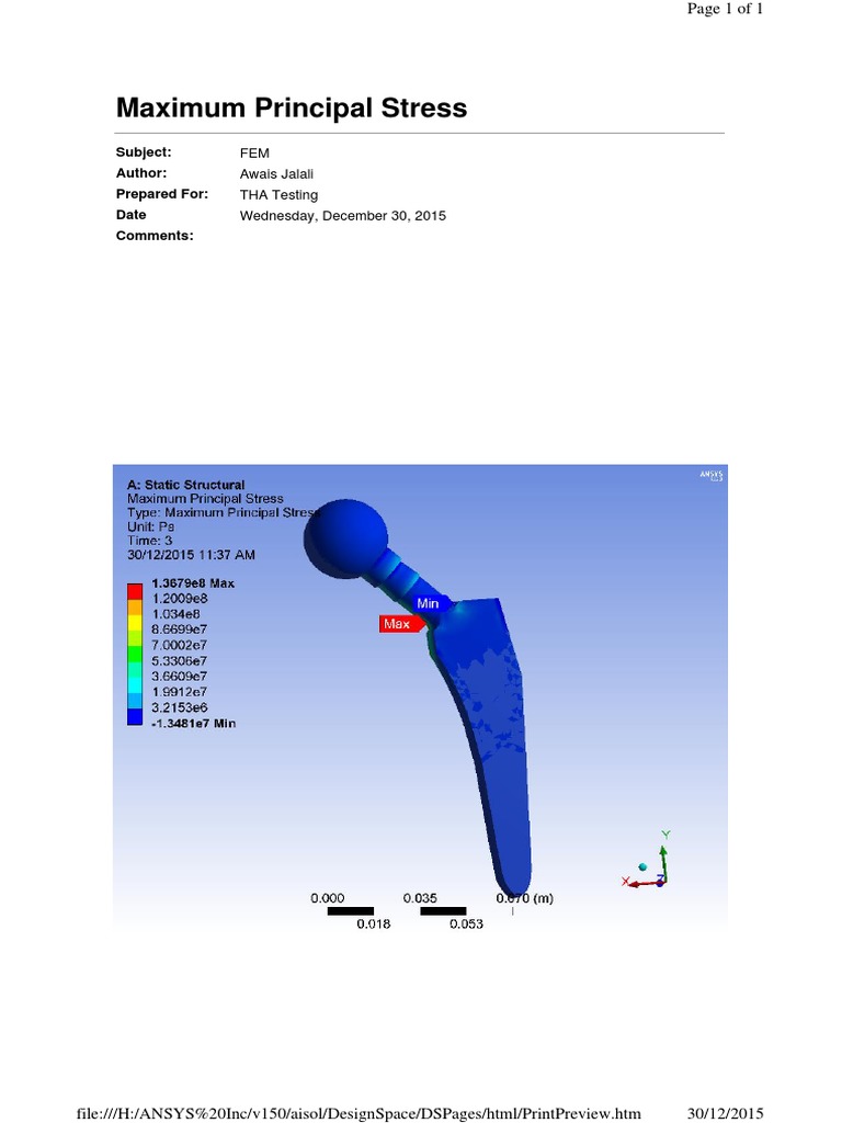 Maximum Principal Stresses | PDF