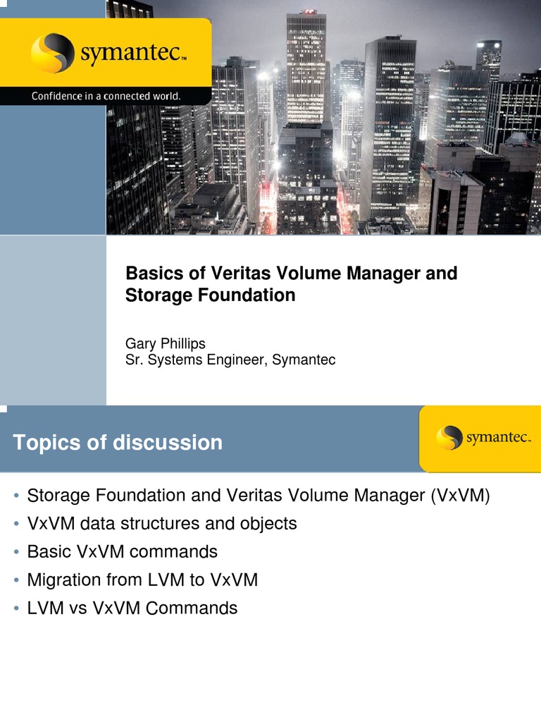 Basics Of Veritas Volume Manager 043007 Pdf Utility Software Data