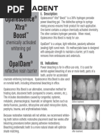 Opalescence Boost Whitening PDF | PDF | Clinical Medicine | Dentistry ...