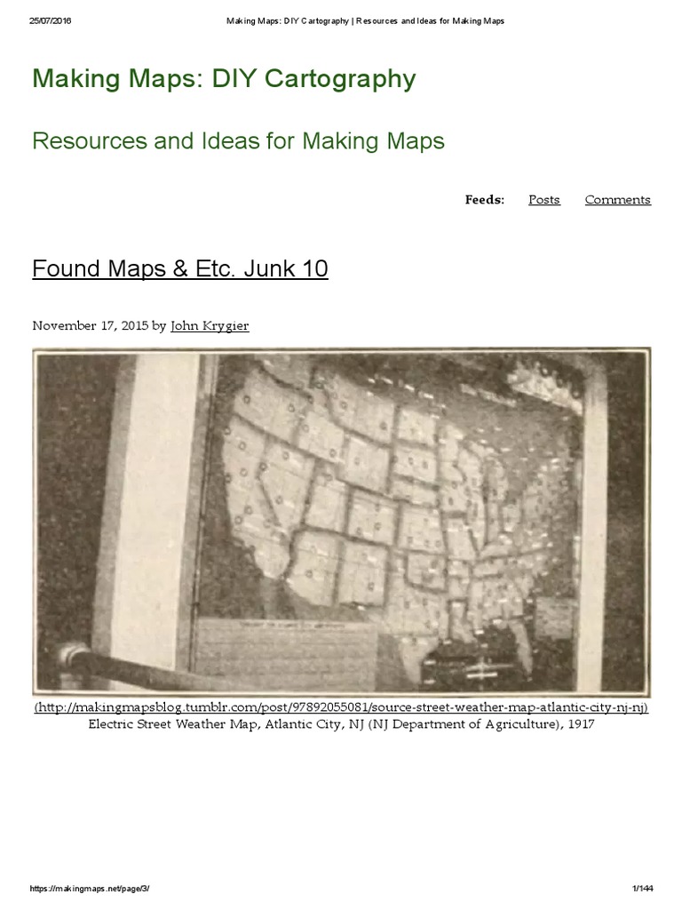 Making Maps - DIY Cartography - Resources and Ideas For Making Maps PDF ...