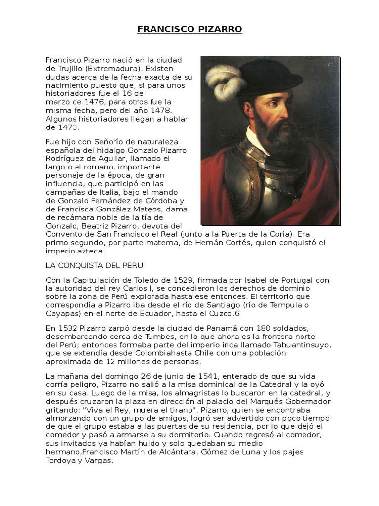 Francisco Pizarro | PDF | Francisco Pizarro | Hernán Cortés