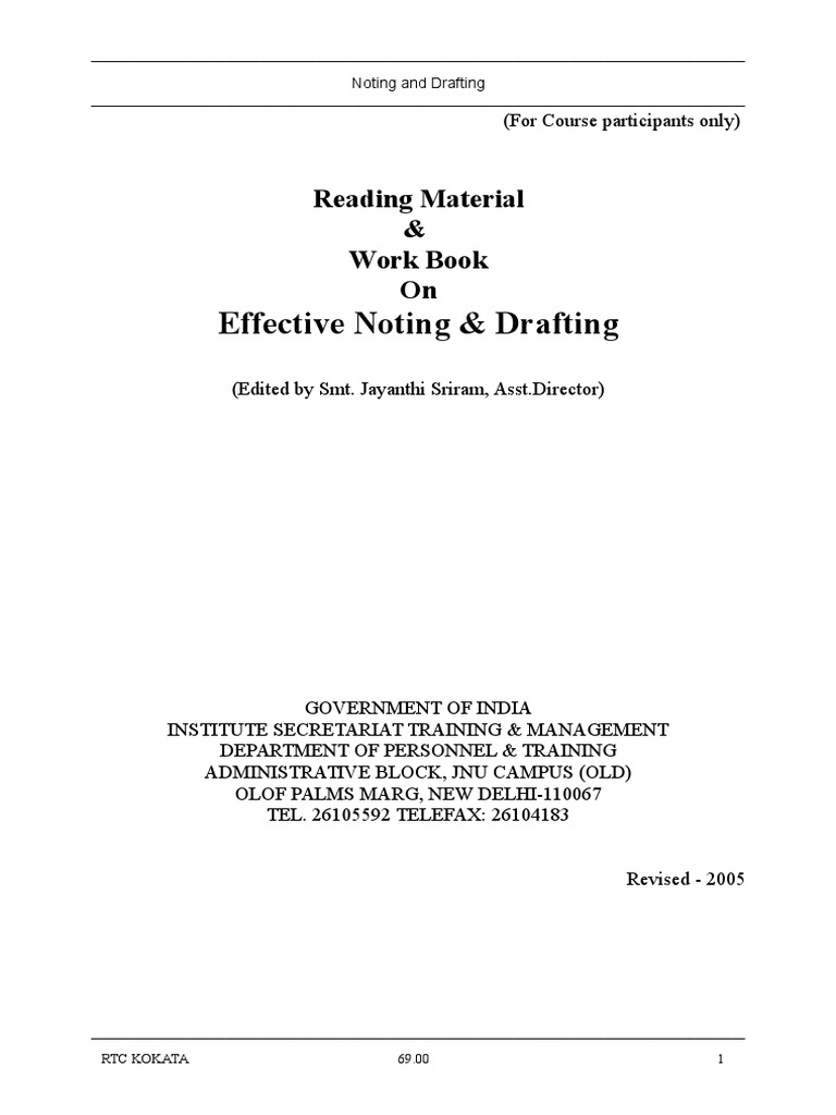Effective Noting and Drafting Guide | PDF | Precedent | Languages