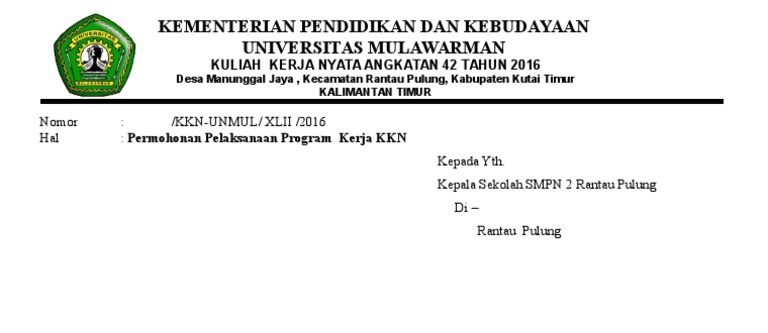 Amplop Surat KKN | PDF