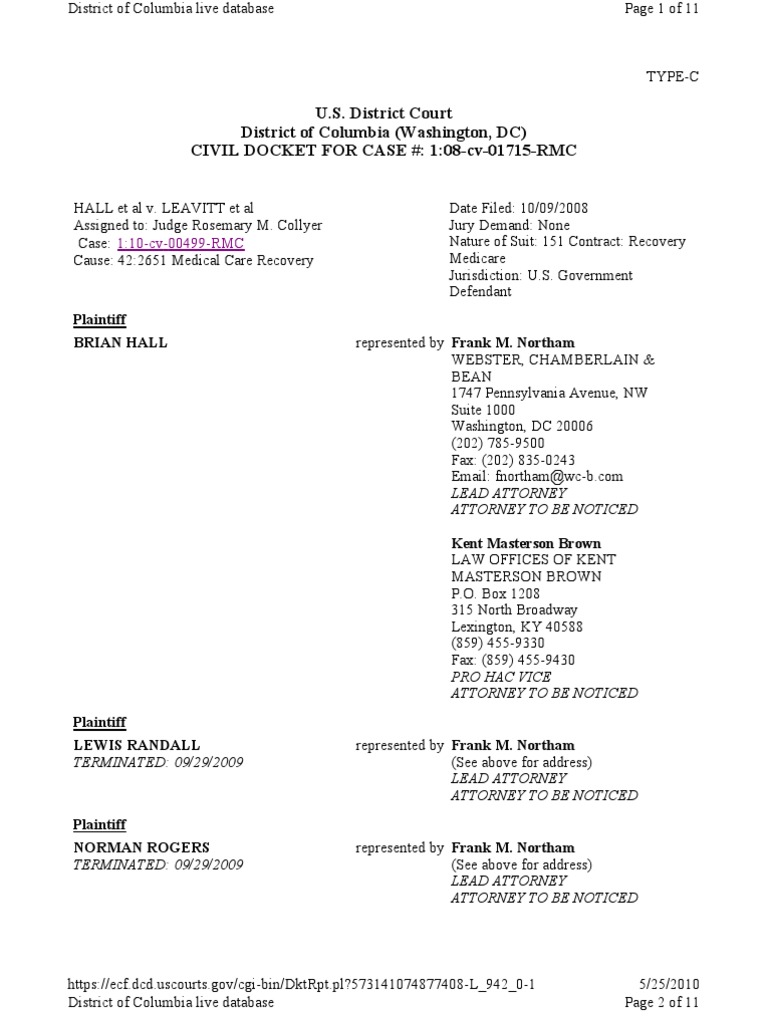 1 8 CV 01715 Docket History | PDF | Summary Judgment | Complaint