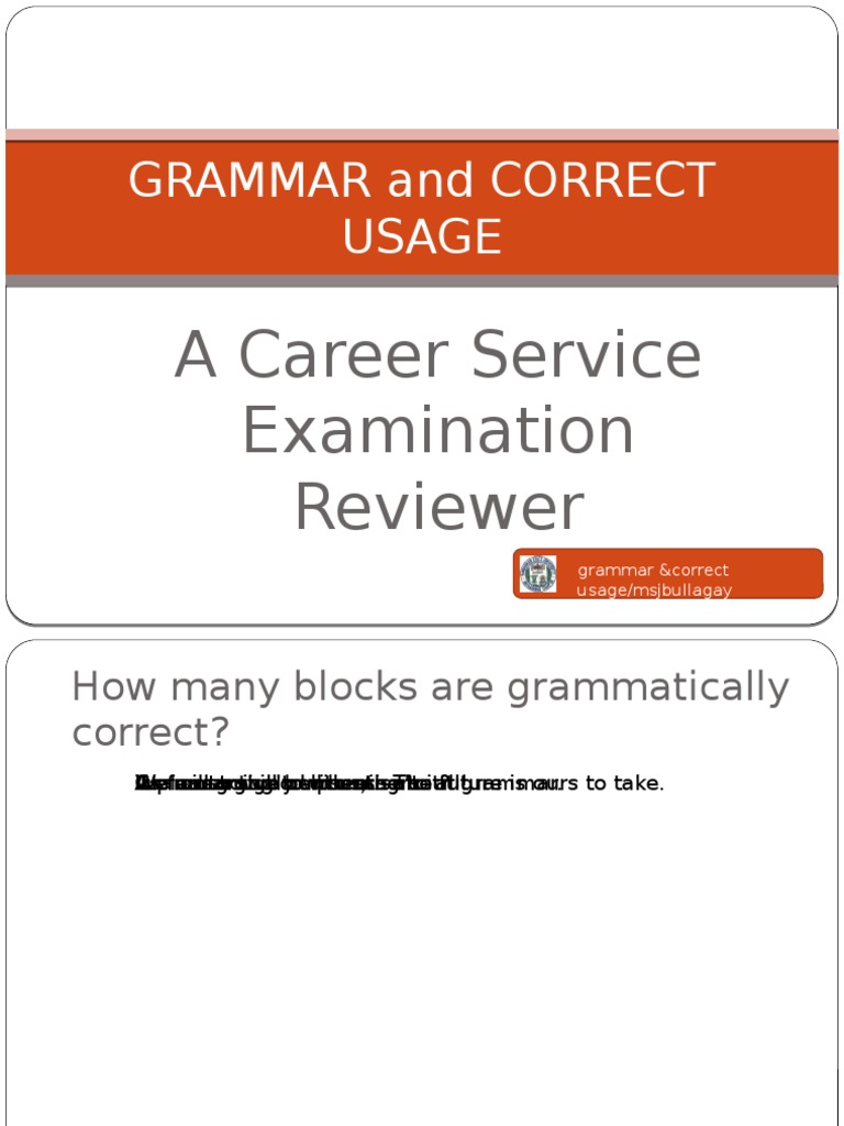 Grammar and Correct Usage | Verb | Adjective