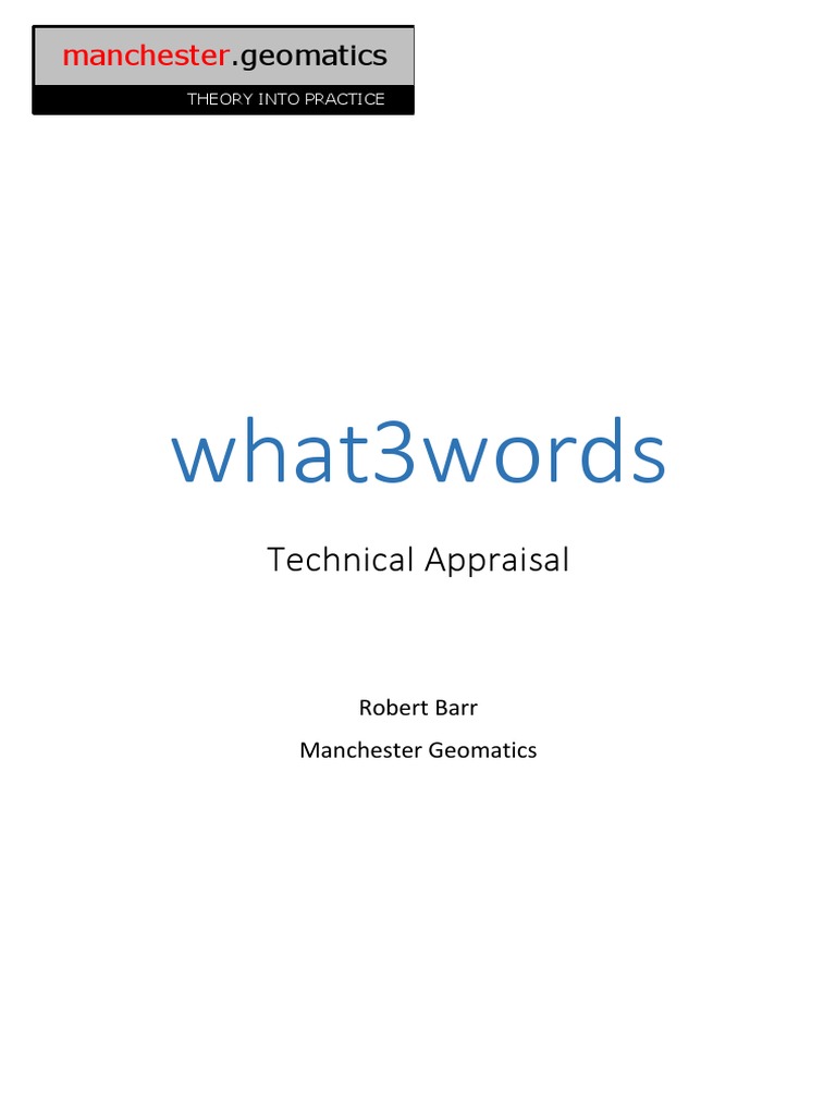 What3words - Technical Appraisal V1.1 | PDF | Internet Protocols | Ip ...