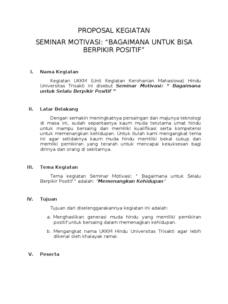 Proposal Seminar Yang Benar | PDF