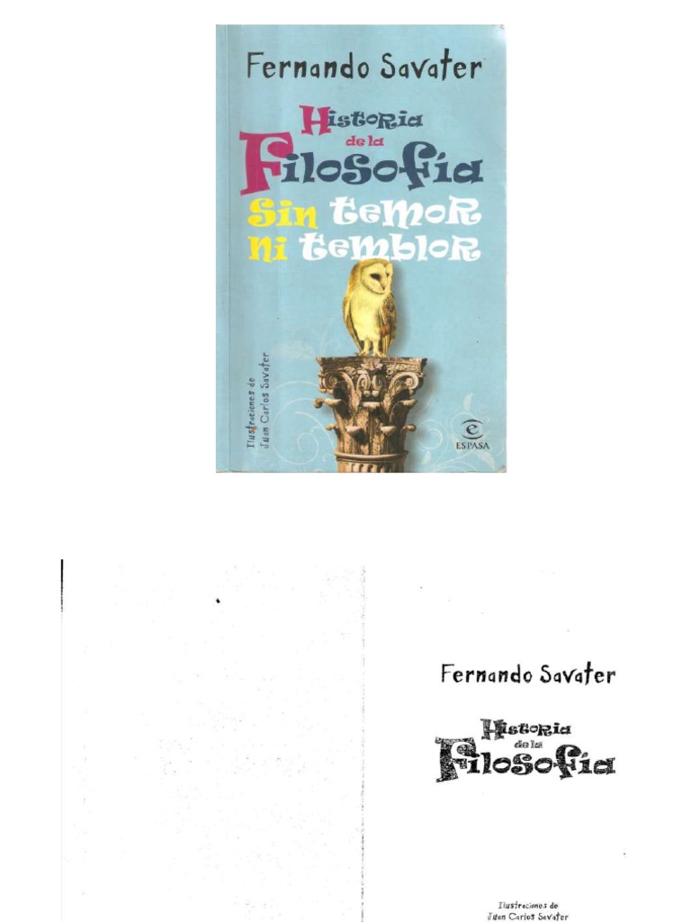 Historia de La Filosofía Sin Temor Ni Temblor