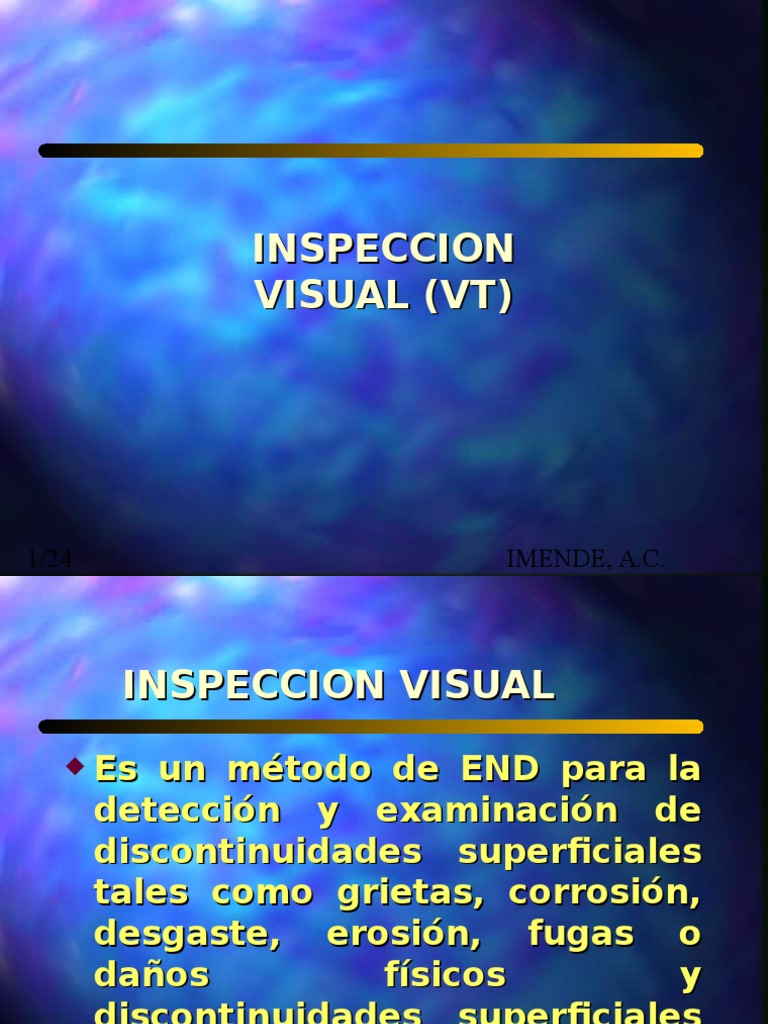 Visual Inspection: Equipment, Procedures, Advantages and Limitations ...