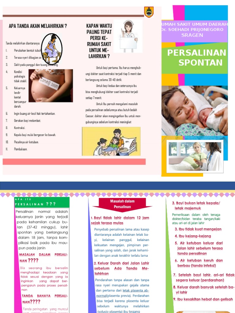 Leaflet Tanda Bahaya Persalinan | PDF