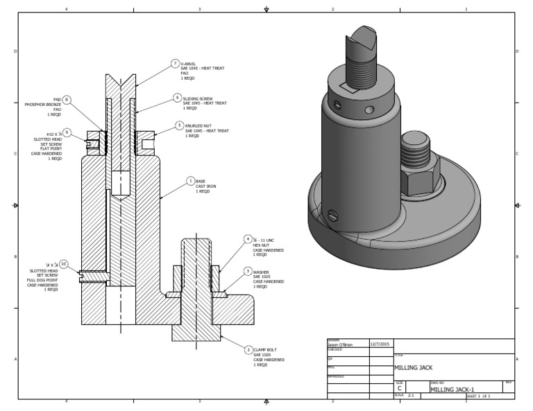 Milling Jack | PDF | Screw | Components