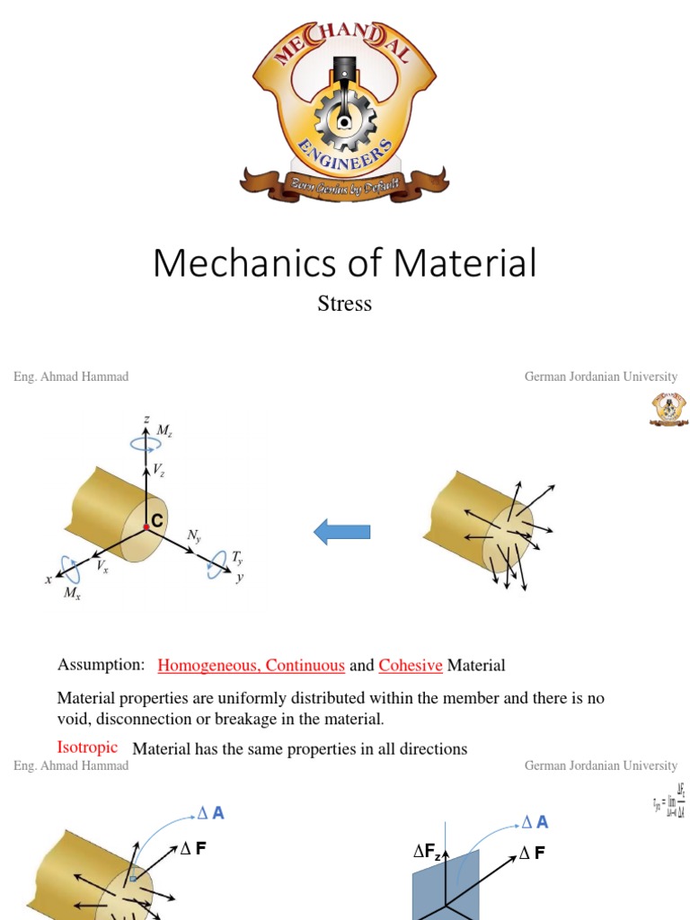 Material Stress Analysis Guide | PDF | Stress (Mechanics) | Classical ...