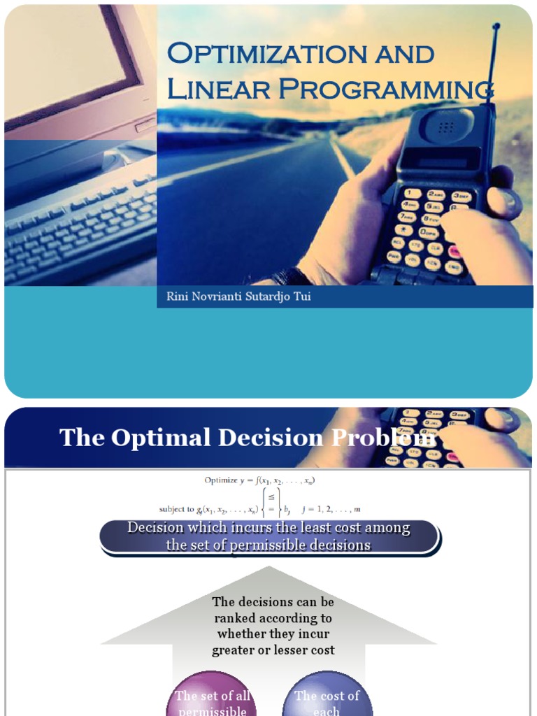 Kuliah 11 - Optimization and Linear Programming | PDF | Linear ...