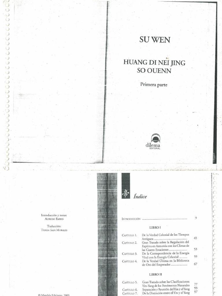 Su Wen Libro 1 | PDF