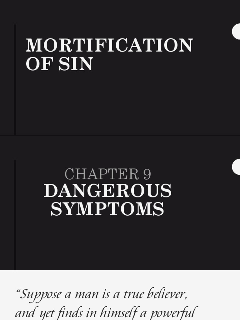 Mortification of Sin - 9 | PDF | Lust | Sin