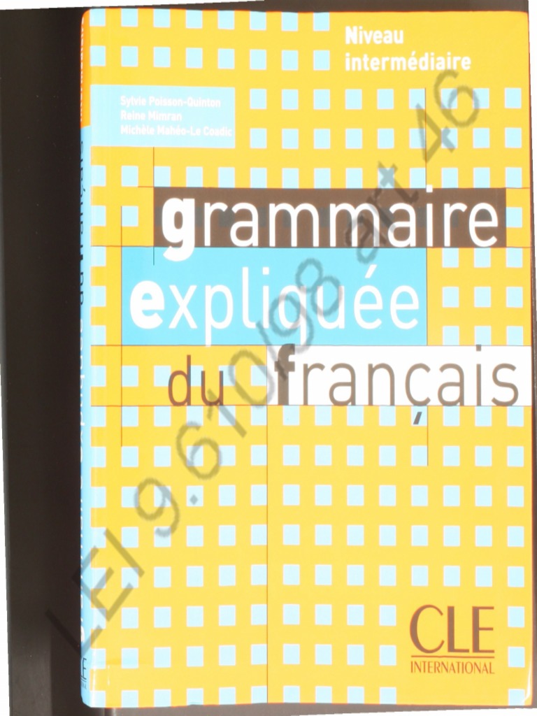 Grammaire Expliquee Du Francais Intermediaire | PDF