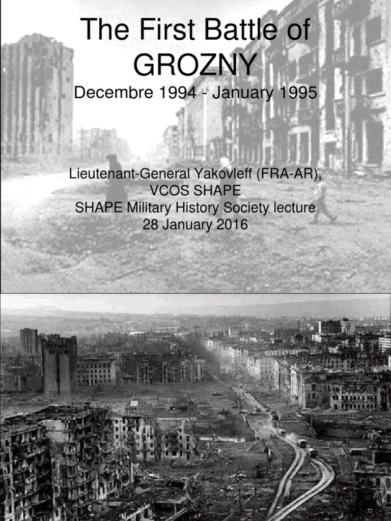 First Battle of Grozny: 1994-1995 Insights | PDF | Chechnya | Armoured ...