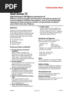 Shell Donax TA Transmission Fluid TDS PDF | PDF | Liquids | Mechanical Engineering