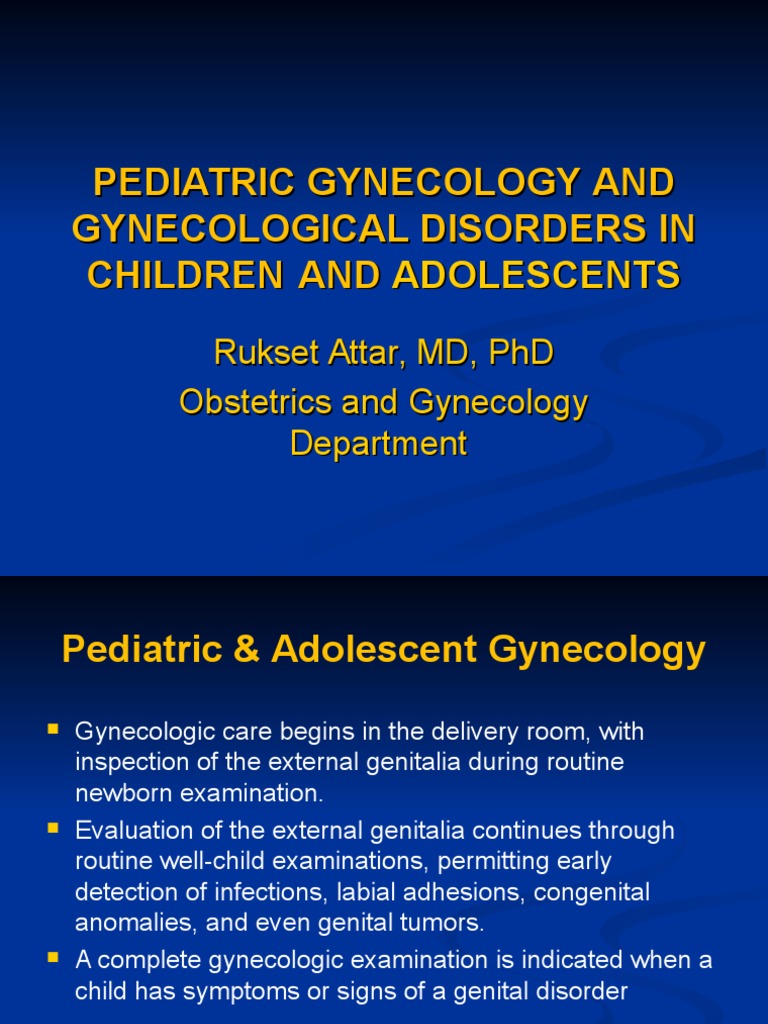 Pediatric and Adolescent Gynecology 2015 | PDF | Labia | Vagina