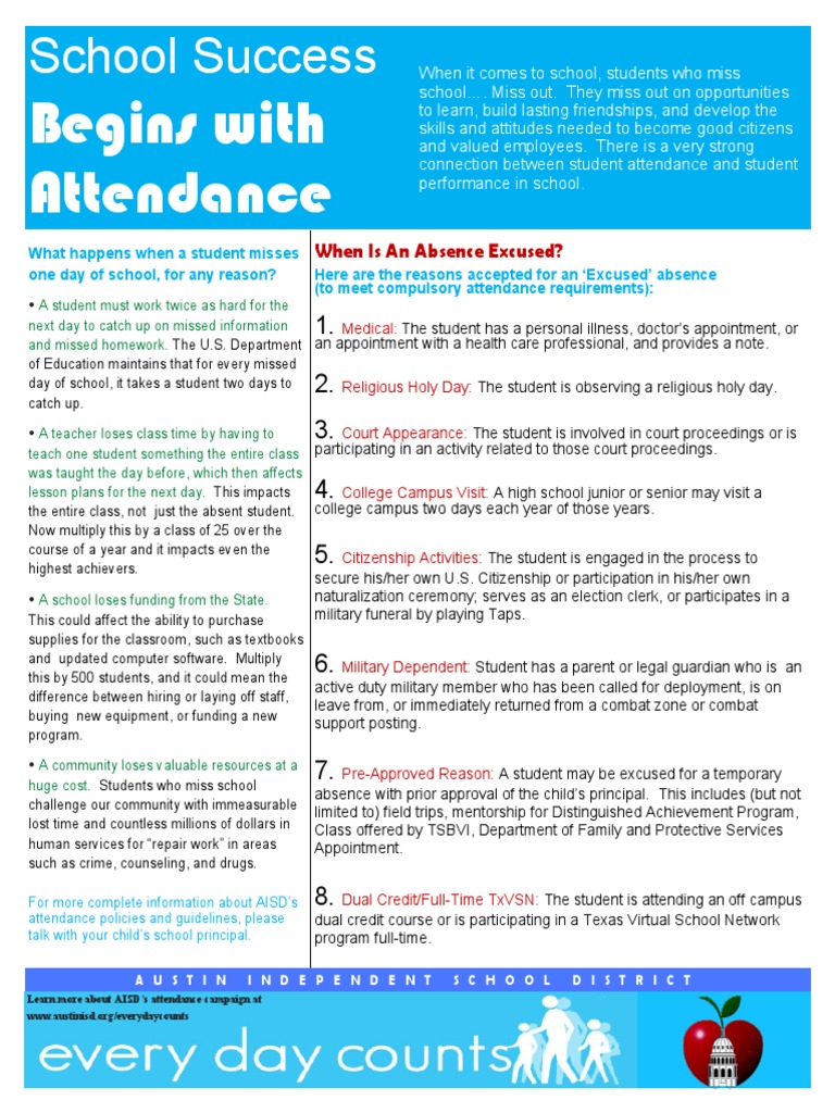 Attendance Flyer Eng | PDF | Teachers | Schools
