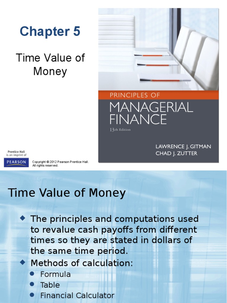 Chapter 05 Gitman | PDF | Present Value | Time Value Of Money