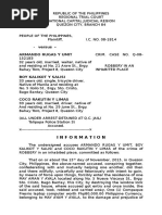 Sample Information - Estafa | PDF