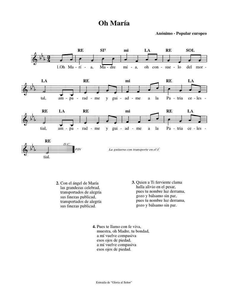 Oh Maria PDF | PDF