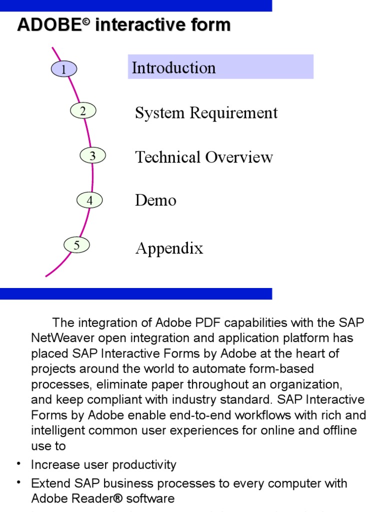 Adobe Interactive Form | PDF | Portable Document Format | Sap Se