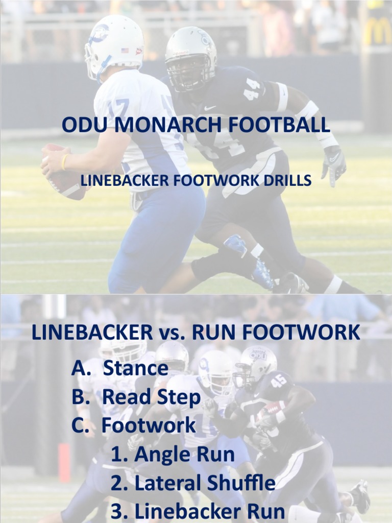 Odu Monarch Football: Linebacker Footwork Drills | PDF