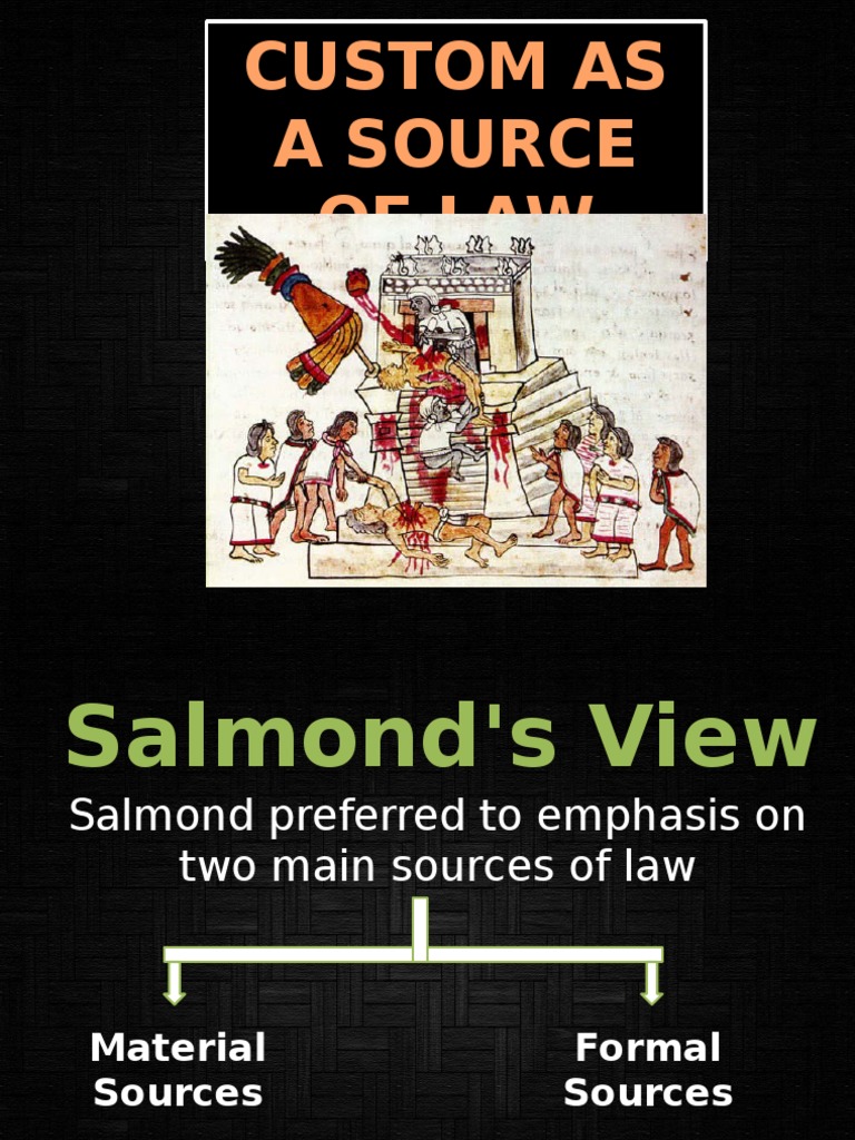 Legal Custom: Sources and Theories | PDF | Sources Of Law | Jurisprudence