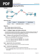 Informe 9.5.2.6 Packet Tracer - Configuring IPv6 ACLs | PDF | Denial Of Service Attack | I Pv6