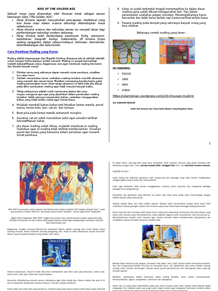 Cara Membuat Mading Yang Keren | PDF