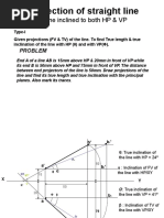 Question Bank: Projections of Line | PDF | Geometry | Elementary Geometry