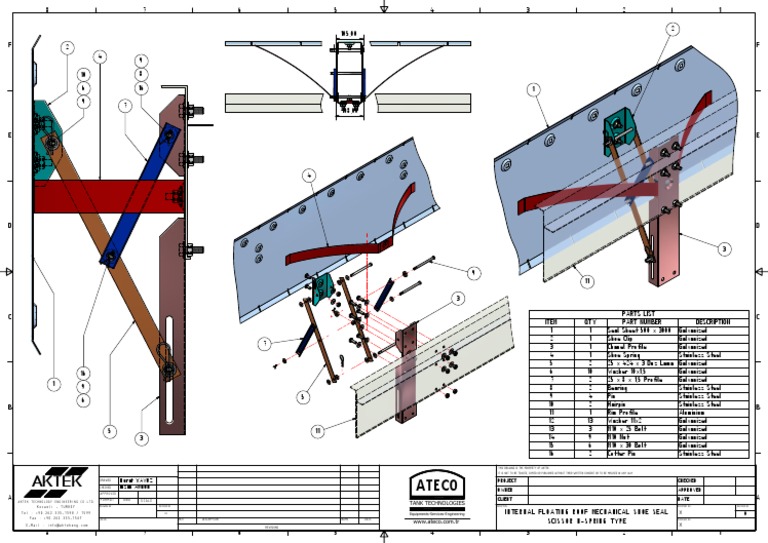 IFR Mechanical Shoe Seal Scissor H Spring Type | PDF | Galvanization ...
