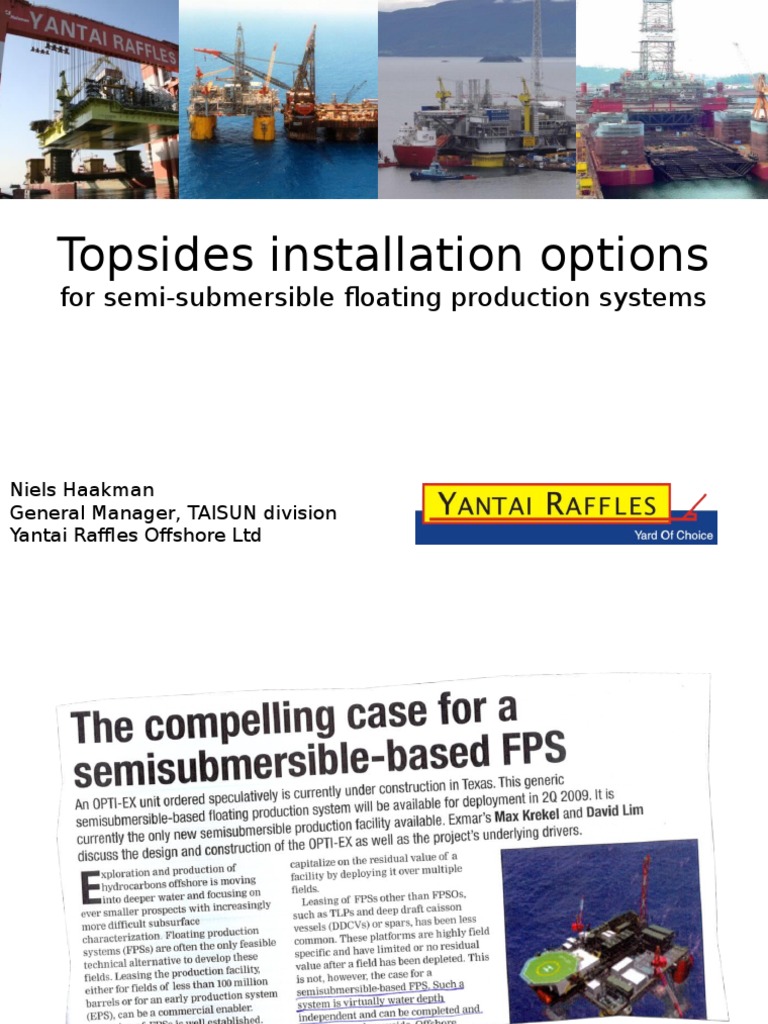 Topside Installation Module | PDF | Industries | Watercraft