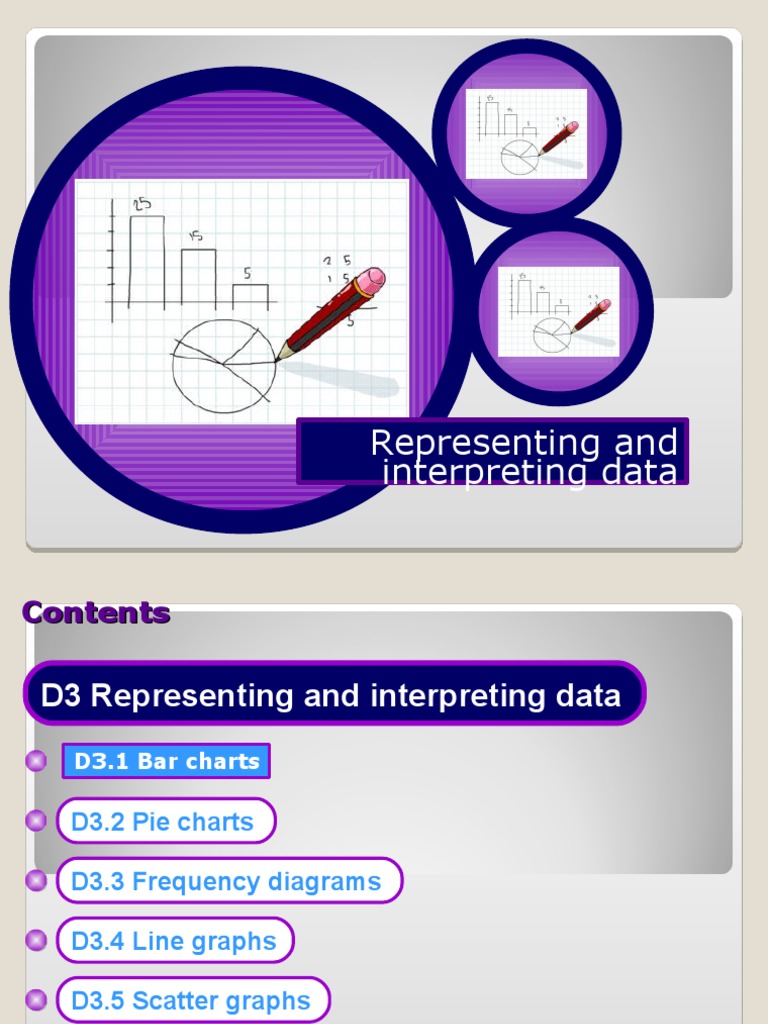 Representing and Interpreting Data | PDF | Pie Chart | Scatter Plot