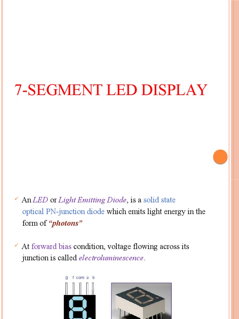 7 Segment Display | PDF | Light Emitting Diode | Anode