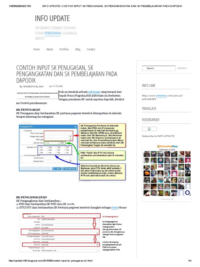 Contoh SK Dapodik untuk Guru | PDF