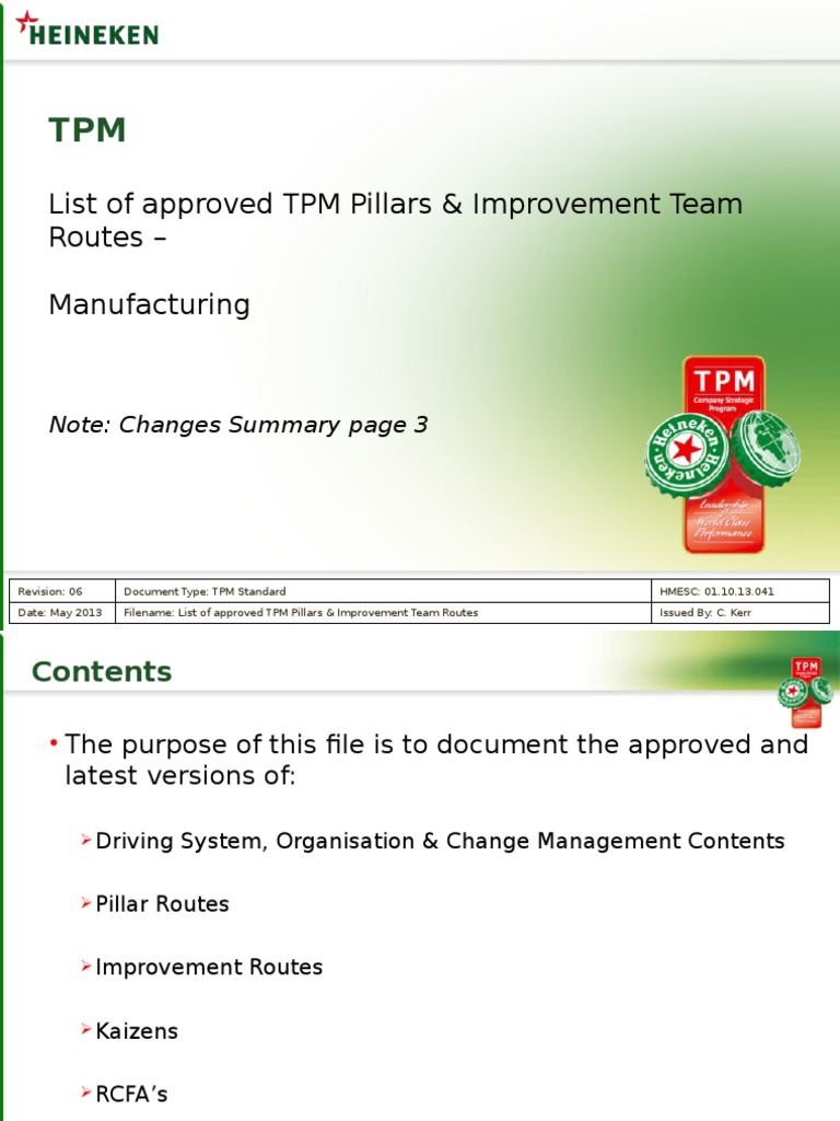 Guide to Total Productive Maintenance (TPM) Pillars and Improvement ...
