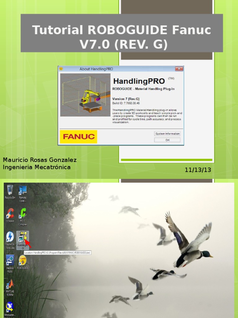 Tutorial ROBOGUIDE Fanuc | PDF | Robot | Robótica